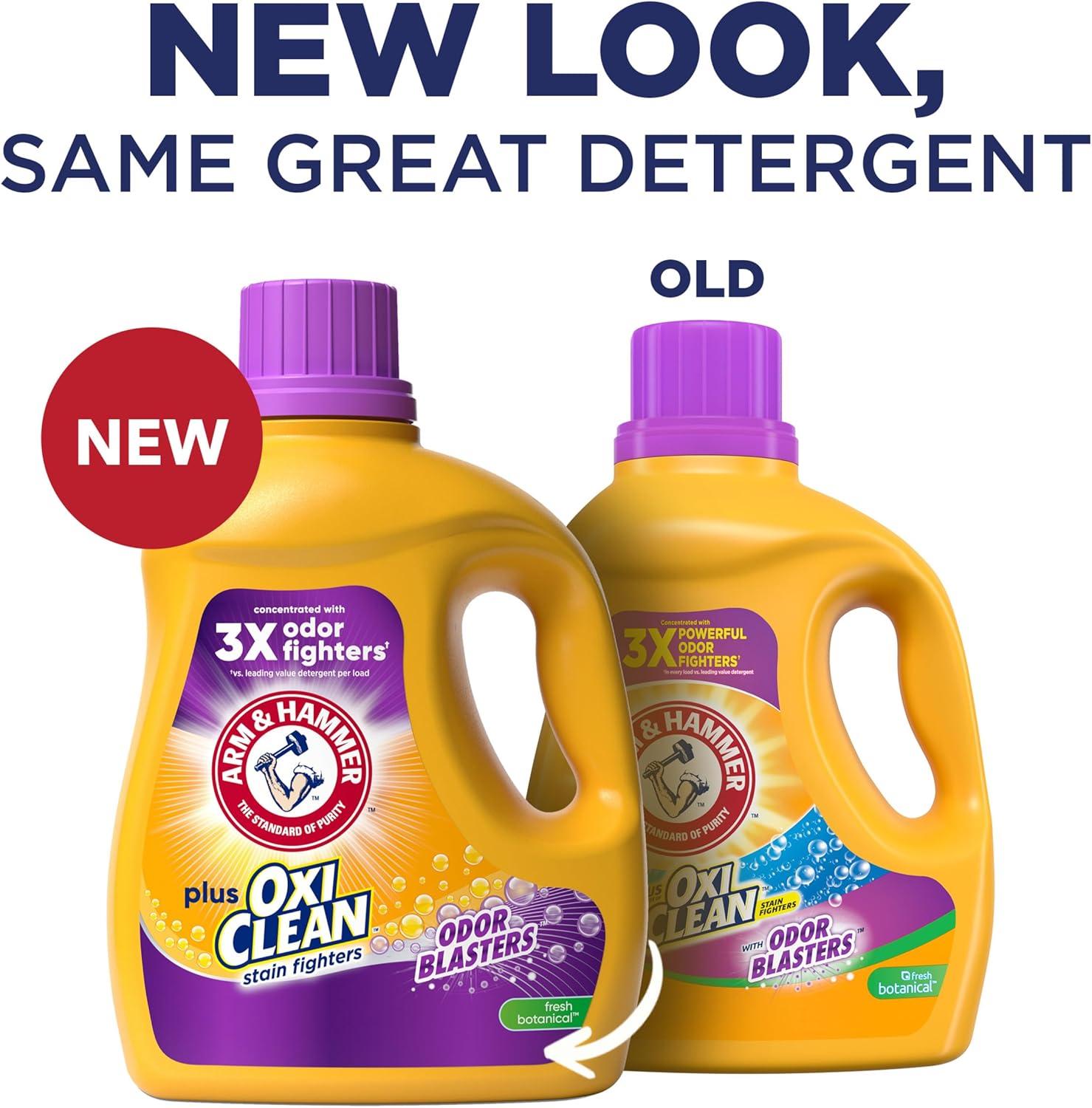 ARM & HAMMER Plus OxiClean Odor Blasters Fresh Burst, 128 Loads Liquid ...