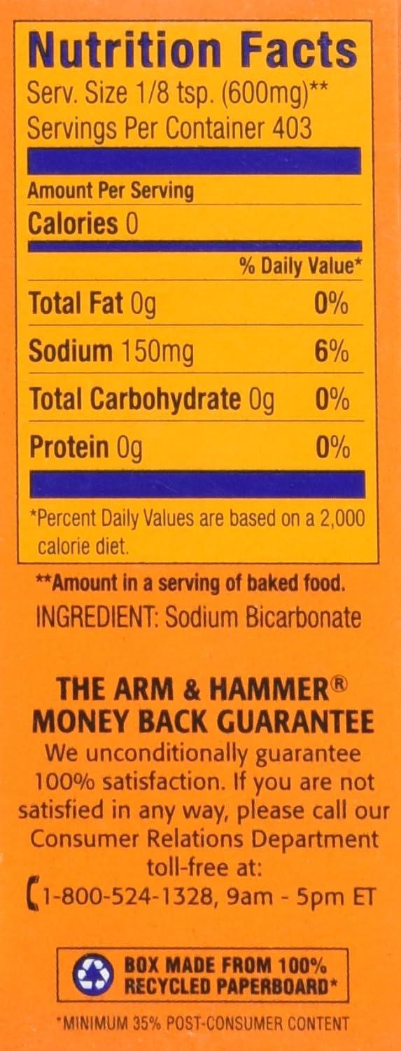 Arm & Hammer Pure Baking Soda, 8 oz(8 Ounce (Pack of 2)) - Arm & Hammer ...