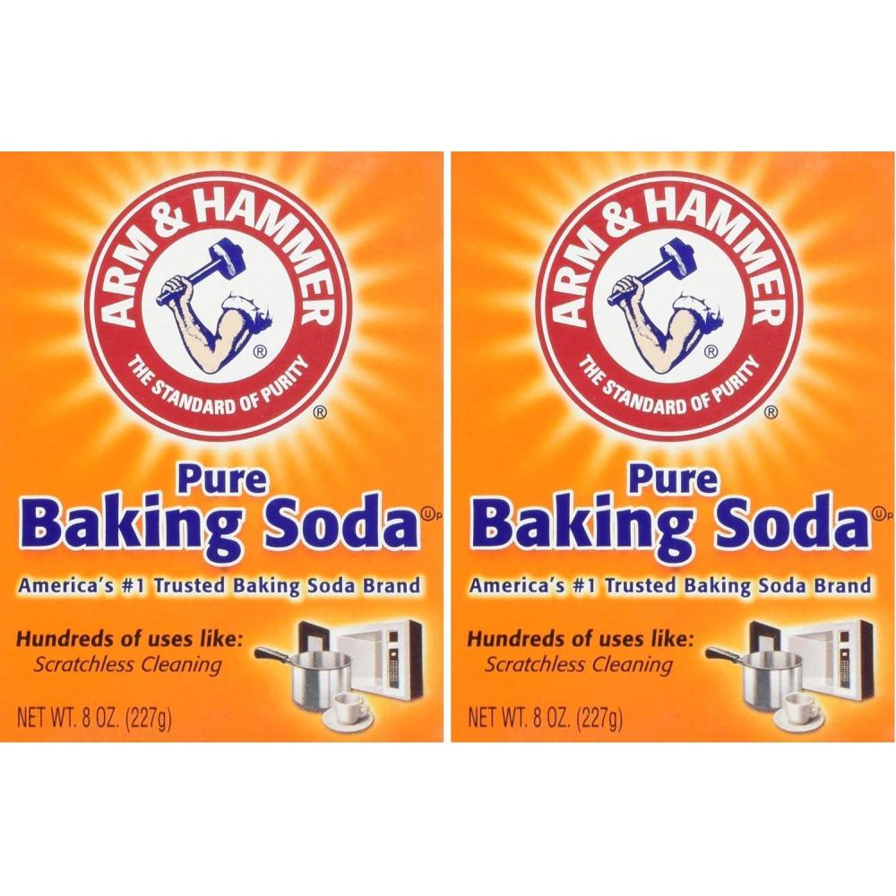 Arm & Hammer Pure Baking Soda, 8 oz(8 Ounce (Pack of 2)) - Arm & Hammer ...